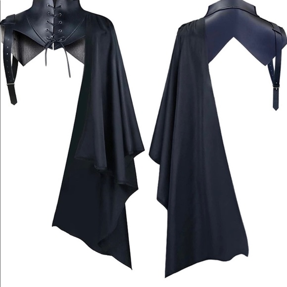 Accessories | Single Shoulder Armor Pu Faux Leather Theatre Cosplay ...